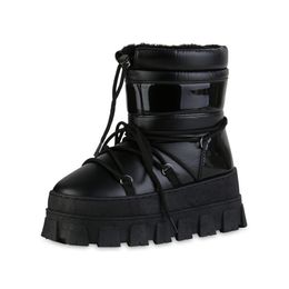 VAN HILL Winter Boots Samantha in Schwarz Lack | Gr.: 37