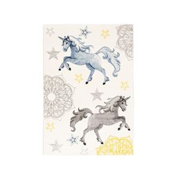 Pergamon Kinder Teppich Maui Kids Pferde Stars in Bunt | Gr.: 80 x 150 cm