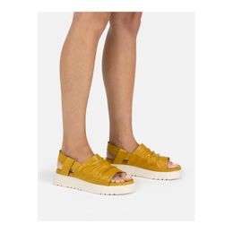 Felmini Wide Fit Sandalen in Mustard | Gr.: 39