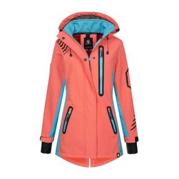 Rock Creek Softshellmantel in Coral | Gr.: XXL