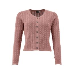 OS-Trachten Strickjacke Borida in dunkelrot | Gr.: 48