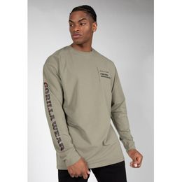 Gorilla Wear Long sleeve in Übergröße - Boise - Dunkelgrün | Gr.: XXL