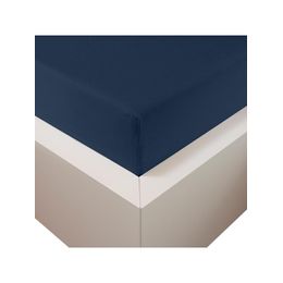 Traumschloss Premium Plus Edel-Jersey Spannbettlaken in marine | Gr.: 90x200 cm - 100x220 cm