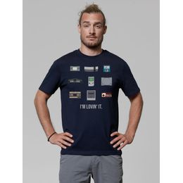 wat? Apparel T-Shirt Videogames in Dunkelblau | Gr.: 50