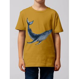 wat? Apparel T-Shirt Wal in Ocker | Gr.: 122/128