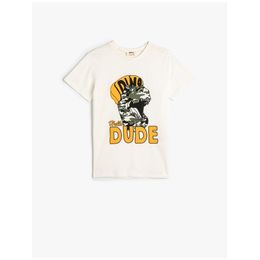 KOTON T-shirt in Ekru | Gr.: 7-8 Jahre