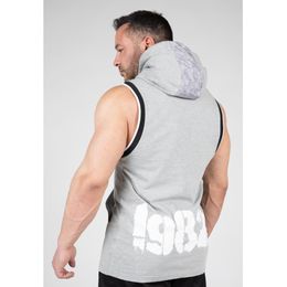 Gorilla Wear Loretto Tank-Top mit Kapuze - Beige | Gr.: 4XL