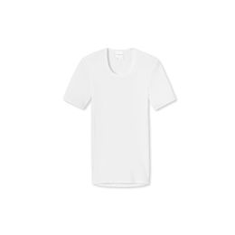 Schiesser Unterhemd / Shirt Kurzarm Original Classics Doppelripp in Weiß | Gr.: XXL