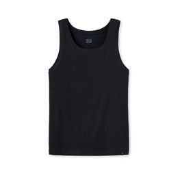 Schiesser Unterhemd / Tanktop Long Lift Soft in Blauschwarz | Gr.: L