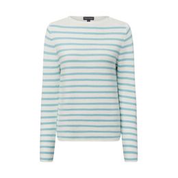 Franco Callegari Strickpullover in weiß hellblau - 0009 | Gr.: XXL