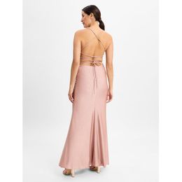 UNIQUE Abendkleid mit Stola in altrosa - 0002 | Gr.: 34