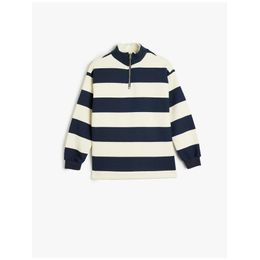KOTON Sweatshirt in Ekru Gestreift | Gr.: 6-8 Jahre