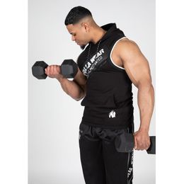 Gorilla Wear Loretto Tank-Top mit Kapuze - Grau meliert | Gr.: 3XL