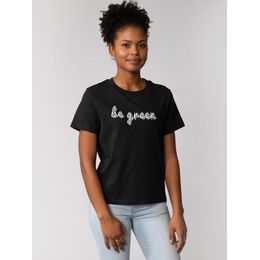 wat? Apparel T-Shirt be green in Schwarz | Gr.: 42