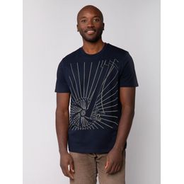 wat? Apparel T-Shirt Fahrradspeichen in Dunkelblau | Gr.: 46