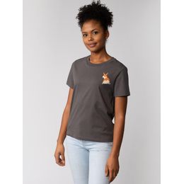 wat? Apparel T-Shirt Corgi in Grau | Gr.: 42