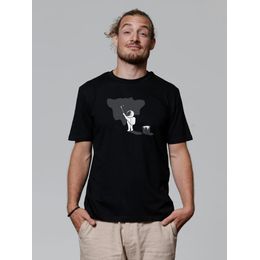 wat? Apparel T-Shirt Painting space in Schwarz | Gr.: 50