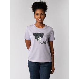wat? Apparel T-Shirt Painting space in Lavender | Gr.: 42