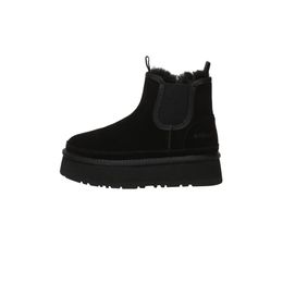 EVERAU Australia Leder Plateau Kurzstiefel Chelsea - Shoveler in Schwarz | Gr.: 36