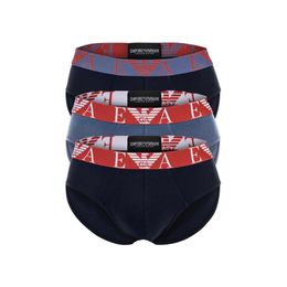 Emporio Armani Slip 3er Pack in Blau | Gr.: M