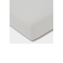 Estella Spannbetttuch Zwirn-Jersey in silber | Gr.: 100 x 200