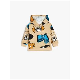 KOTON Sweatshirt in Beige Gemustert | Gr.: 92/98