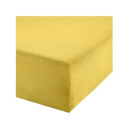 Erwin Müller Erwin Müller Single-Jersey Boxspringbett-Spannbettlaken Freising in gelb | Gr.: 90x190 cm - 100x220 cm
