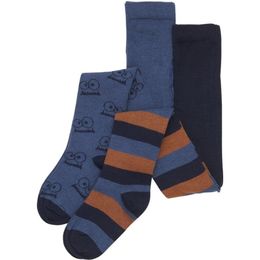 Minymo Strumpfhose "Baby stocking (2-pack)" in Blau | Gr.: 68/74