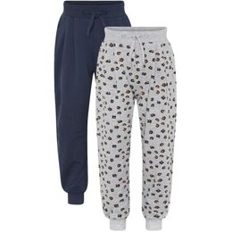 Minymo Kinder Sweat Pants "Basic Sweat Pants (2-pack)" in Blau | Gr.: 146
