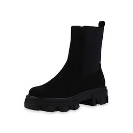VAN HILL Plateau Boots Layla in Schwarz | Gr.: 38