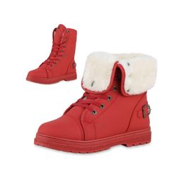 VAN HILL Worker Boots Aria in Rot | Gr.: 37