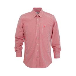 Almsach Karo-Hemd 722LK-CO in rot | Gr.: S