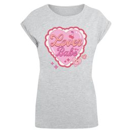 F4NT4STIC Extended Shoulder T-Shirt Lover Babe Valentinstag in grau meliert | Gr.: 4XL