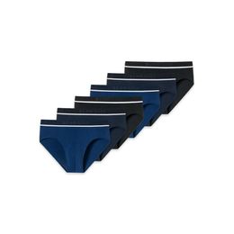 Schiesser Rio Slip / Unterhose 95/5 Organic Cotton in Blau / Schwarz | Gr.: XL