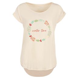 F4NT4STIC Long Cut T-Shirt Winter Time in Whitesand | Gr.: XL