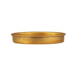 IB Laursen Kerzentablett mit Kante Gloria aus Messing in gold | Gr.: L
