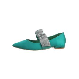 Ital-Design Ballerina in Grün | Gr.: 38