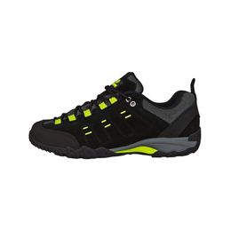 GUGGEN Mountain Wanderschuhe Uni in Schwarz-Grün | Gr.: 43
