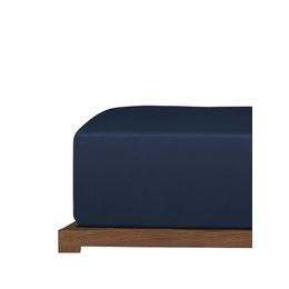 uncover by Schiesser Edeljersey Spannbettlaken New Jersey in Dunkelblau | Gr.: 100 x 200 cm