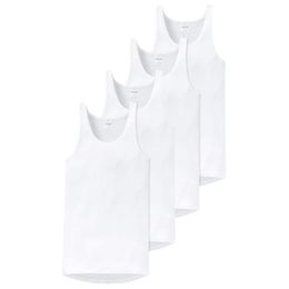 Schiesser Unterhemd / Tanktop Original Classics Feinripp in Weiß | Gr.: M
