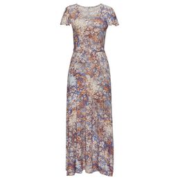 Buffalo Maxikleid in blau-orange bedruckt | Gr.: 36