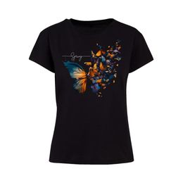 F4NT4STIC Ladies Box T-Shirt Schmetterling in schwarz | Gr.: S
