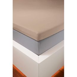 bellana jersey Spannbetttuch Bellana Edel-Elastic-Jersey Topper in sand | Gr.: 90 x 200