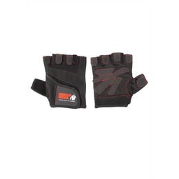 Gorilla Wear Fitness-Handschuhe für Damen - Schwarz/rot genäht | Gr.: M