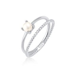Elli Ring 925 Sterling Silber Twisted in Silber | Gr.: 56