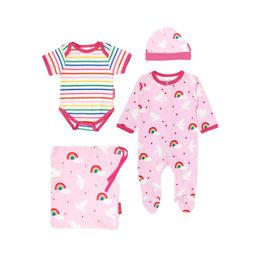 Toby tiger Baby Geschenkset mit Tauben Print in rosa | Gr.: 50