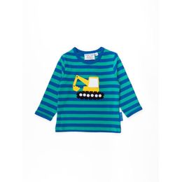Toby tiger Langarmshirt mit Bagger Applikation in blau | Gr.: 80