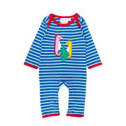 Toby tiger Schlafanzug mit Seepferdchen Applikation in blau | Gr.: 56