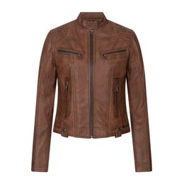Rock Creek Lederjacke in Hellbraun | Gr.: XL