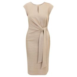 Cartoon Jerseykleid mit Lurexfaden in Nature/Silver | Gr.: 44